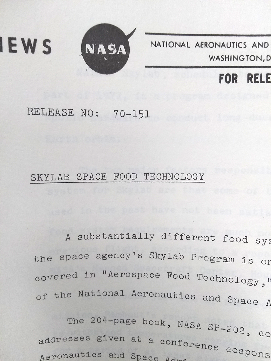 News Release: Space Food – Shop Finds